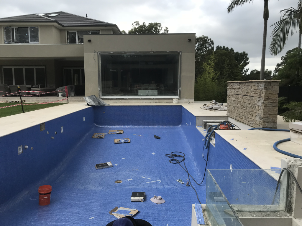 Large pool and spa, tiling job for Senator Pools, Epping - Sydney ...